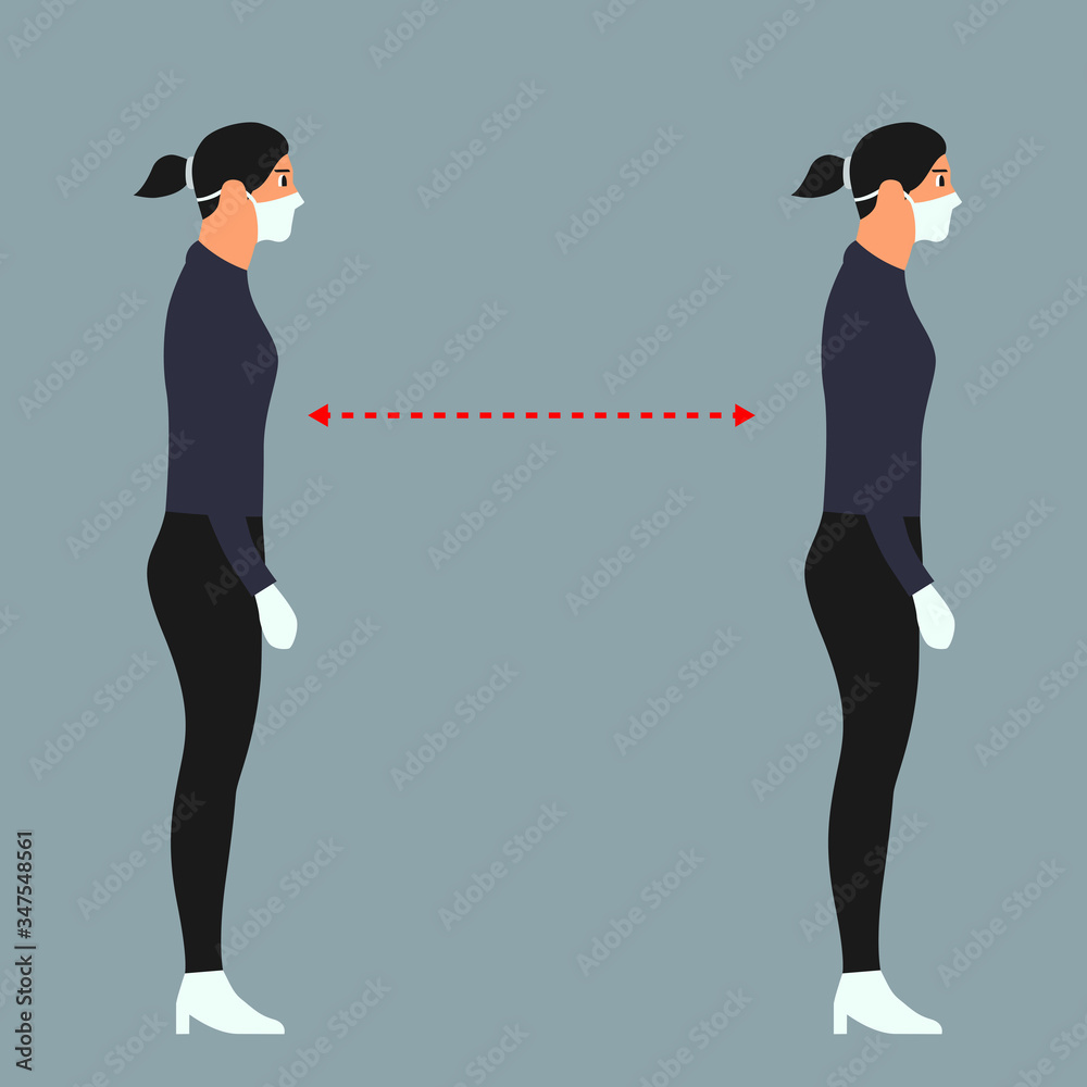 Distanciamiento social por la pandemia que se vive en la actualidad ...