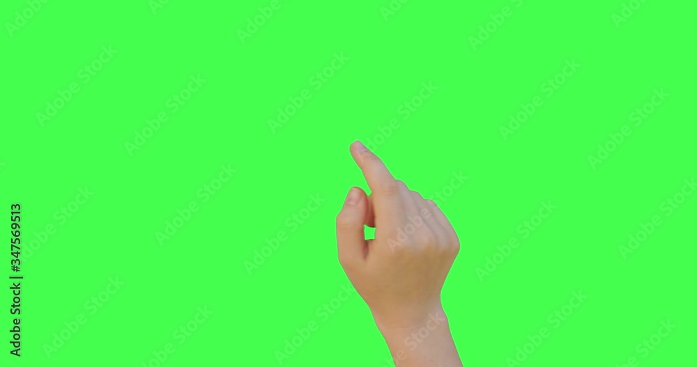 Gestures pack. Female hand sliding, dragging, swiping, scrolling on ...