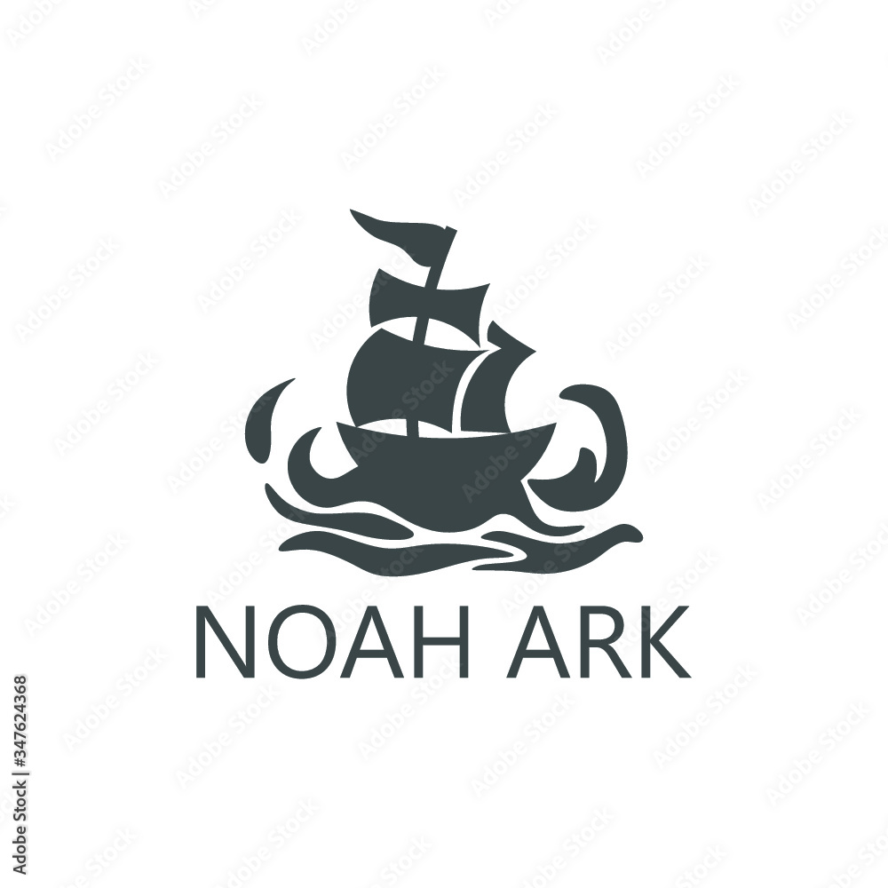 noah ark logo Stock Vector | Adobe Stock