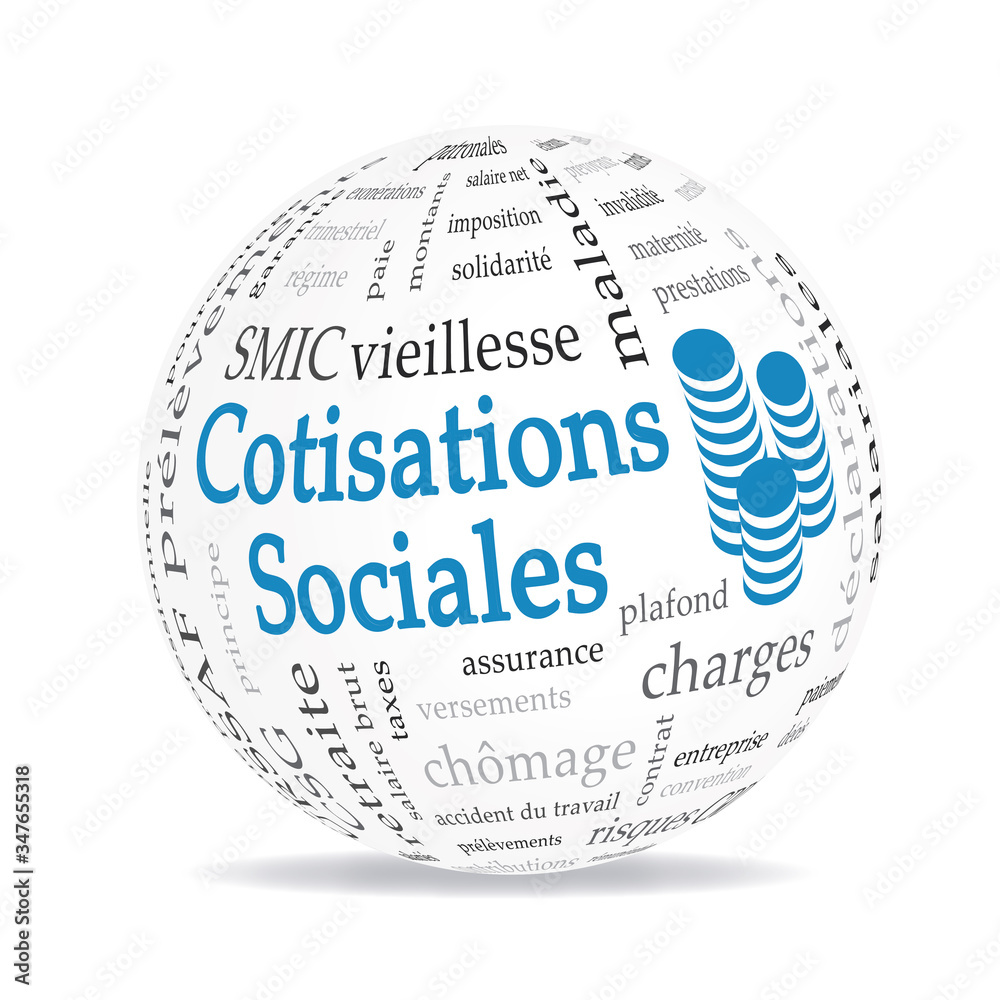Logo cotisations sociales. Stock Vector | Adobe Stock