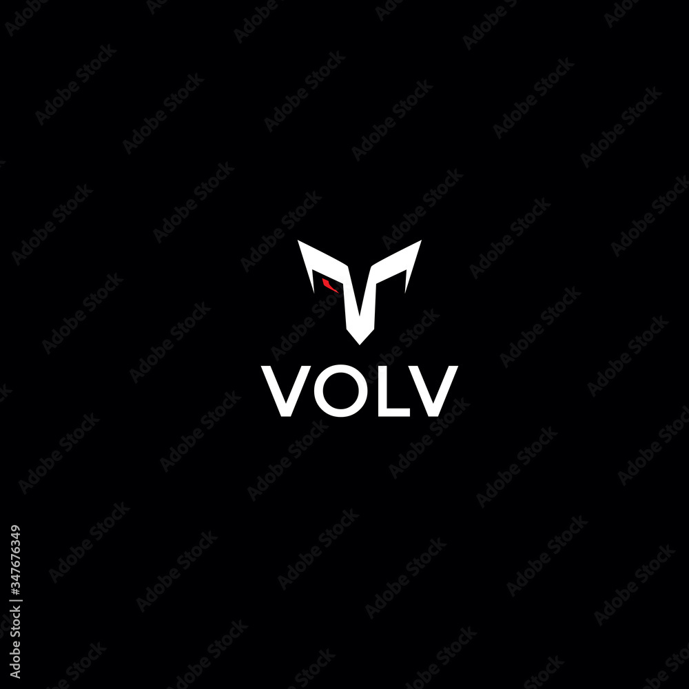 minimalist simple wolf logo design vector Stock Vector | Adobe Stock