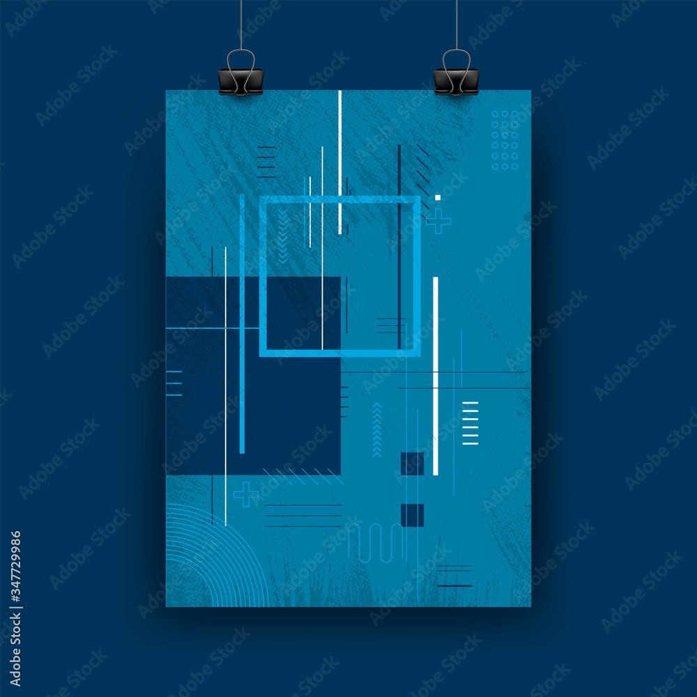 Square poster flyer pamphlet brochure cover design layout with circle ...