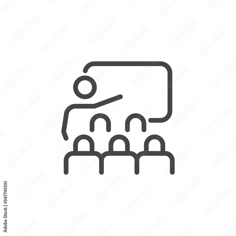 Thin Icon Training, Business Presentation and Seminar or Coaching. Such ...