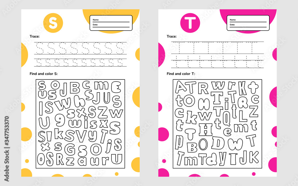 Set race letter worksheet a4 for kids preschool and school age. Game ...