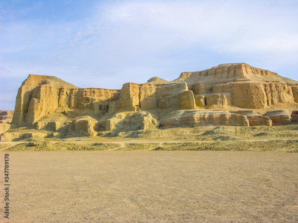 Yadan landform in Urho Ghost Castle, also known as Wind City, because ...