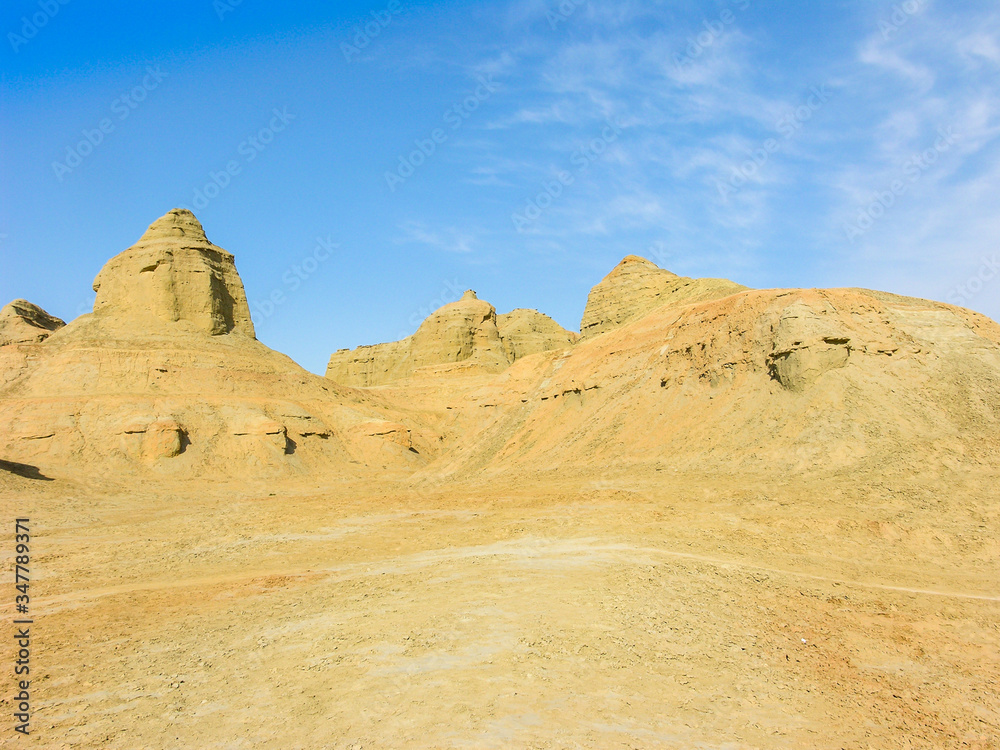Yadan landform in Urho Ghost Castle, also known as Wind City, because ...