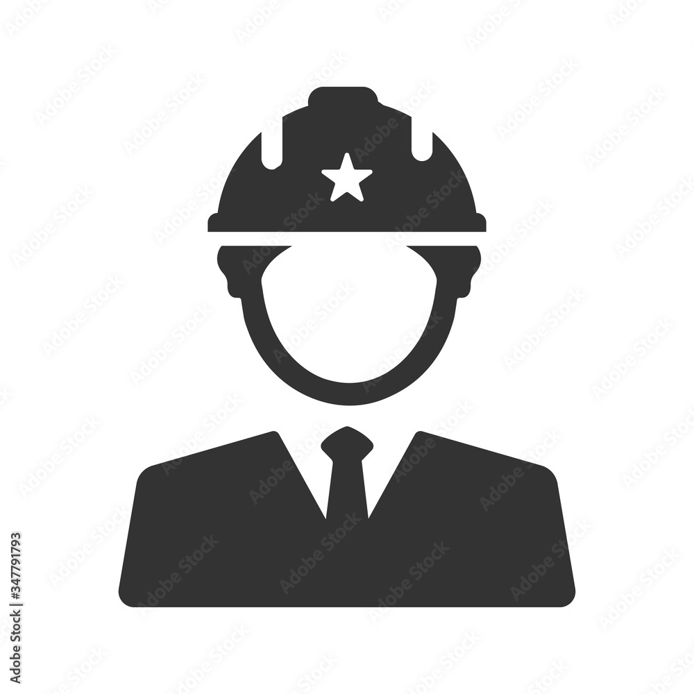 Civil engineer icon Stock Vector | Adobe Stock