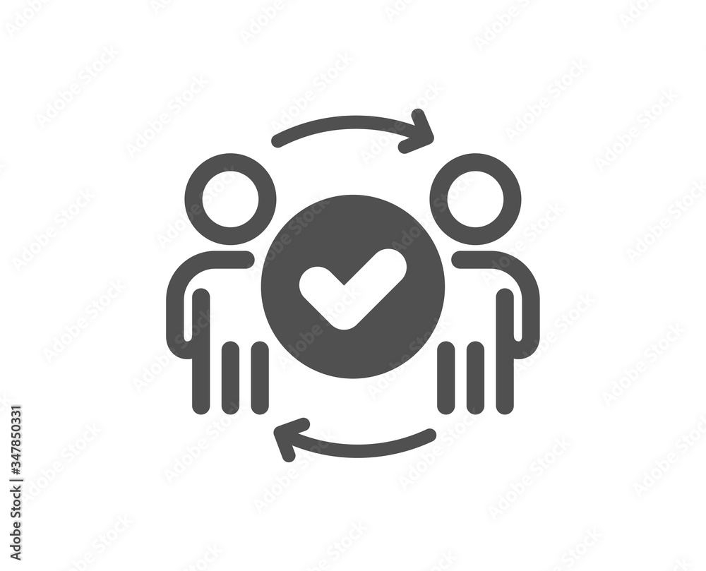 Approved teamwork icon. Accepted team sign. Human resources symbol ... Approved teamwork icon. Accepted team sign. Human resources symbol ...