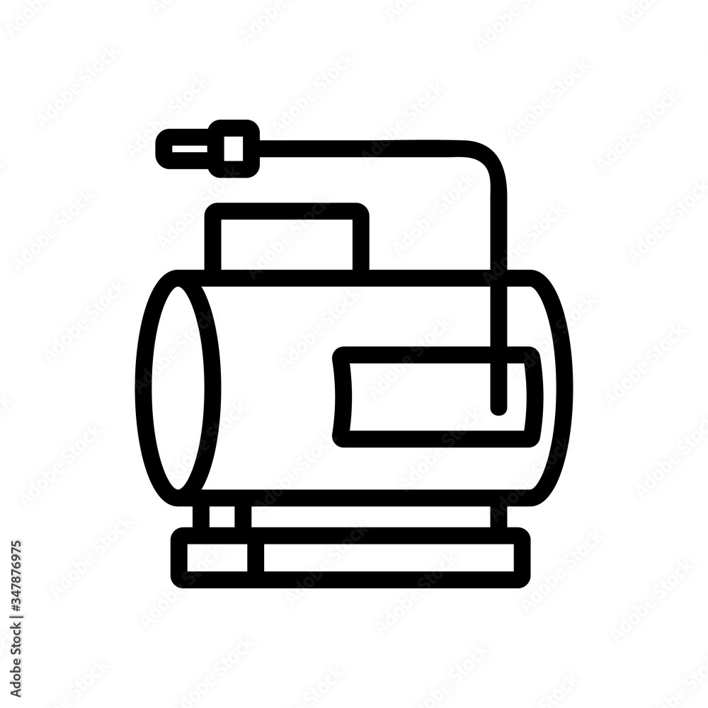 cylindrical air compressor icon vector. cylindrical air compressor sign ...