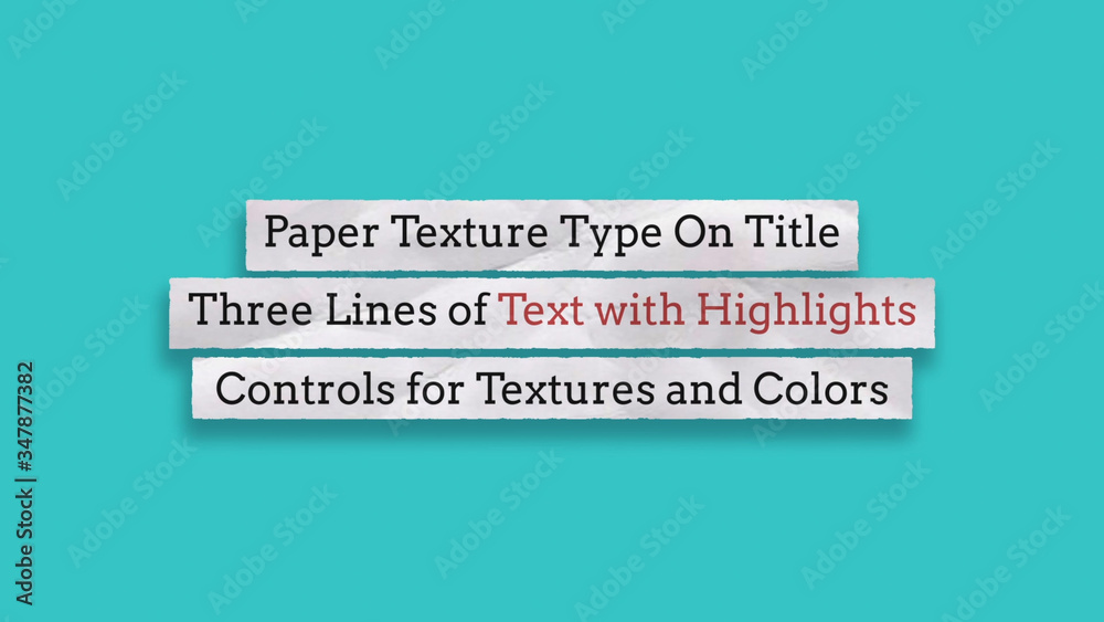 Three Lines Type on Paper Texture Titles Stock Template | Adobe Stock