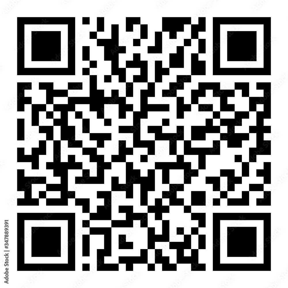 Black scan code icon for mobile. Qr code for checkout of product. Pixel ...