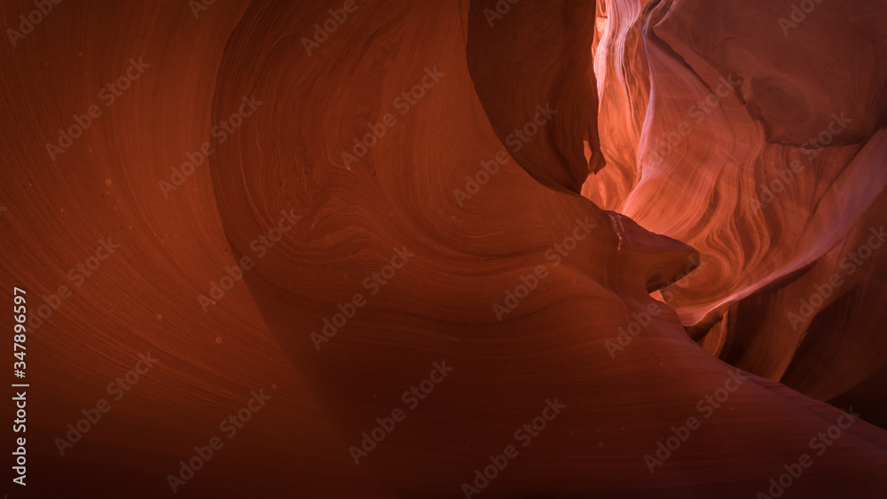 Lower Antelope Canyon, Arizona, US. In the heart of Lower Antelope ...