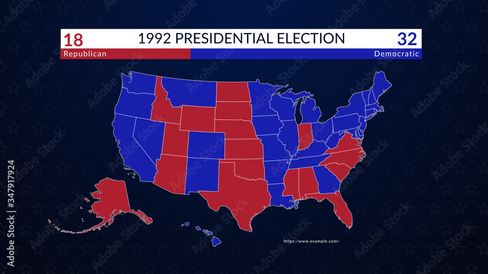 Data-Driven Election Map Infographic Stock Template | Adobe Stock