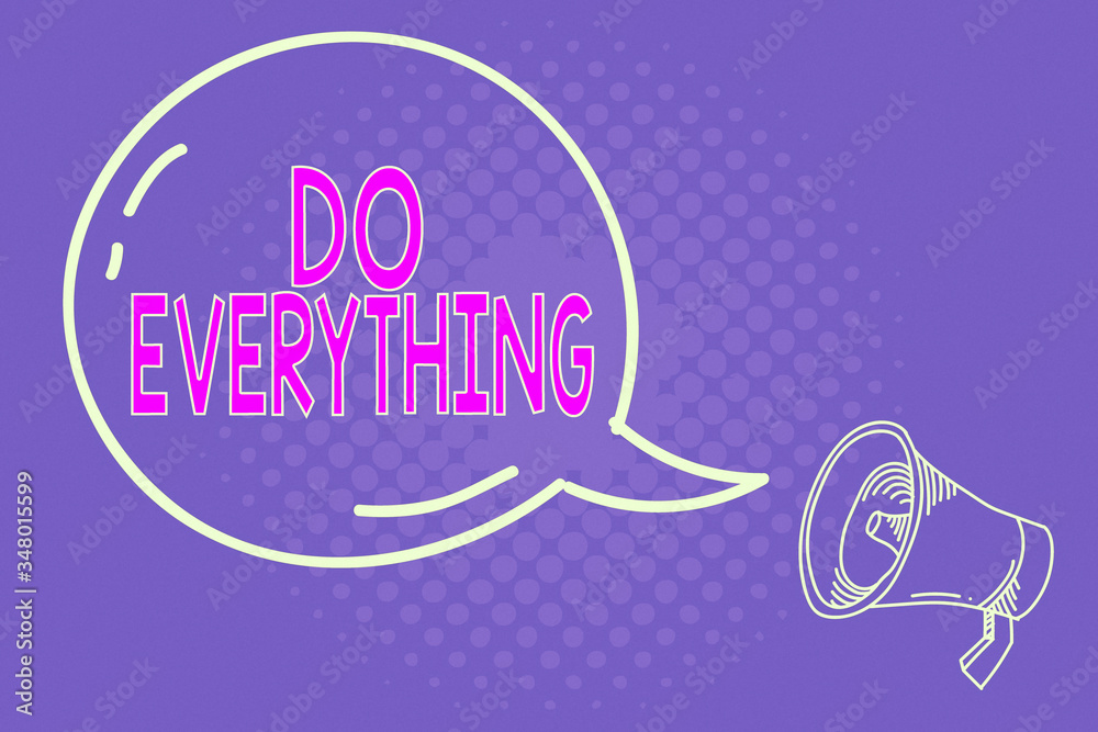 Handwriting text writing Do Everything. Conceptual photo Jack of All ...