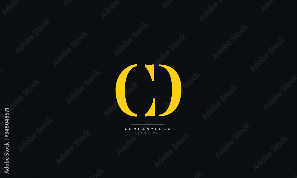CD Letter Logo Alphabet Design Icon Vector Symbol Stock Vector | Adobe ...