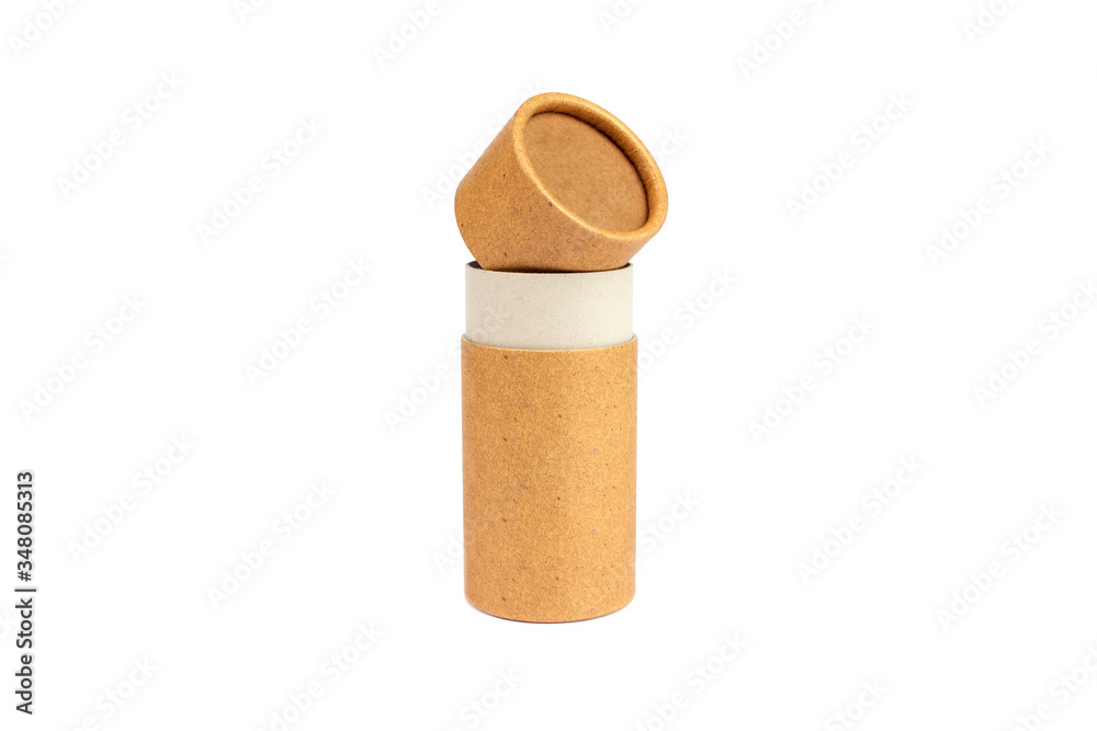 Open paper tube with paper end caps, cardboard containers for packaging ...
