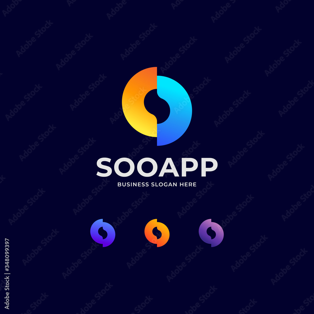 S modern app logo design | S app logo | S letter app logo design ...