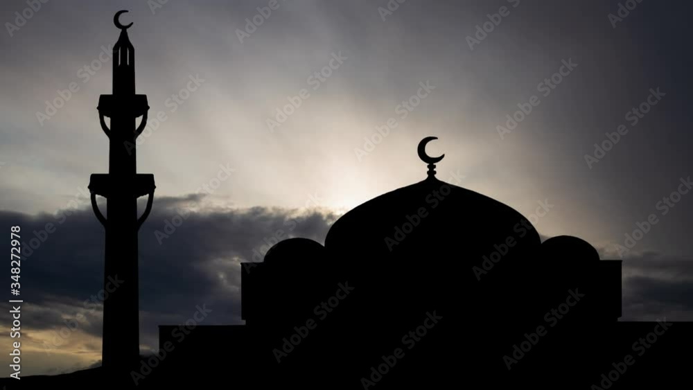 Islamic Cultural Center And Mosque of Rome, Time Lapse at Sunrise with ...