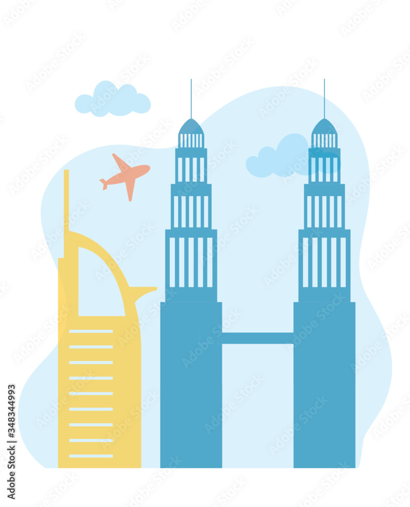 Petronas Towers Vector