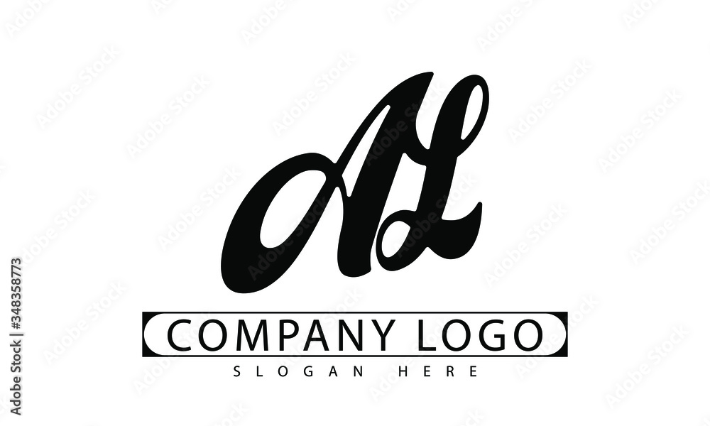 Minimal Letter AL Logo Design Alphabet Iconic A L Logo Design Stock ...