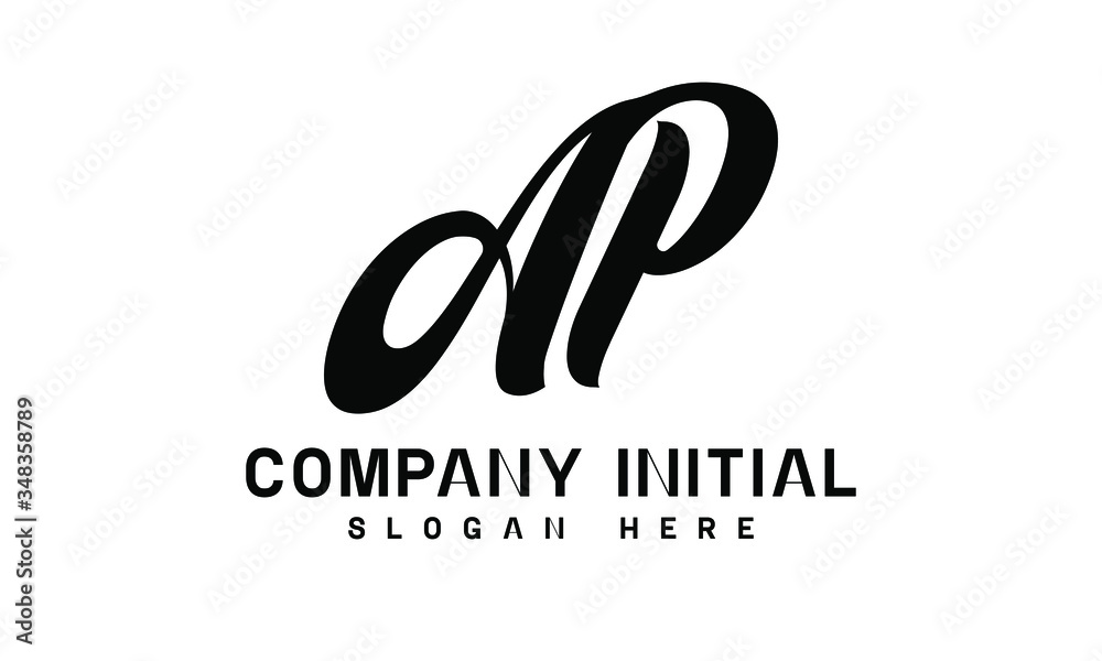 Letter AP logo design template elements Stock Vector | Adobe Stock