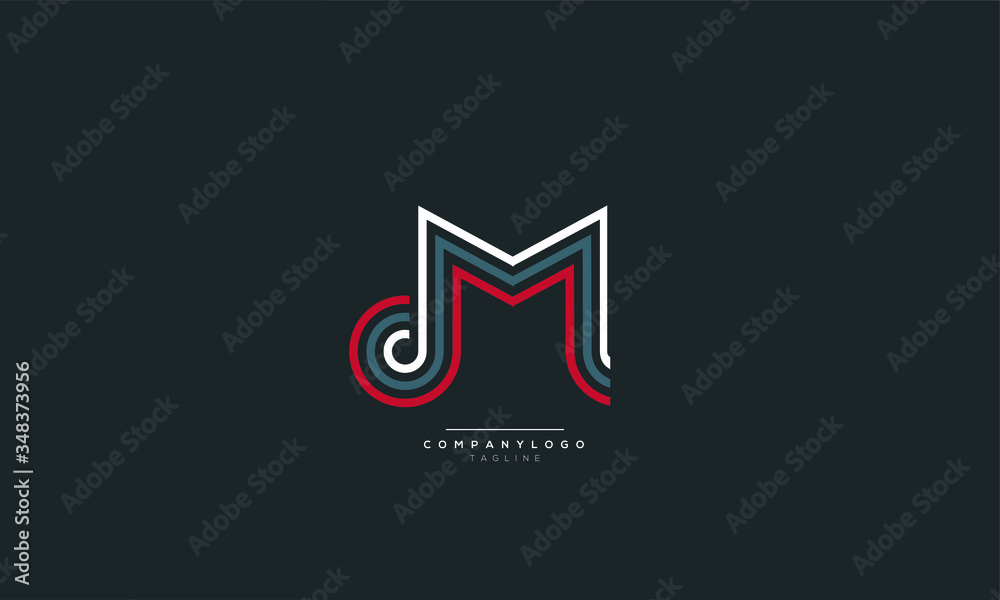 Letter M music Logo Alphabet Design Icon Vector Symbol Stock Vector ...