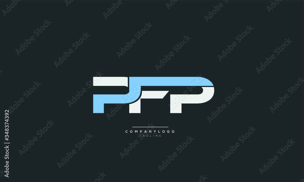 PFP Letter Logo Alphabet Design Icon Vector Symbol Stock Vector | Adobe ...