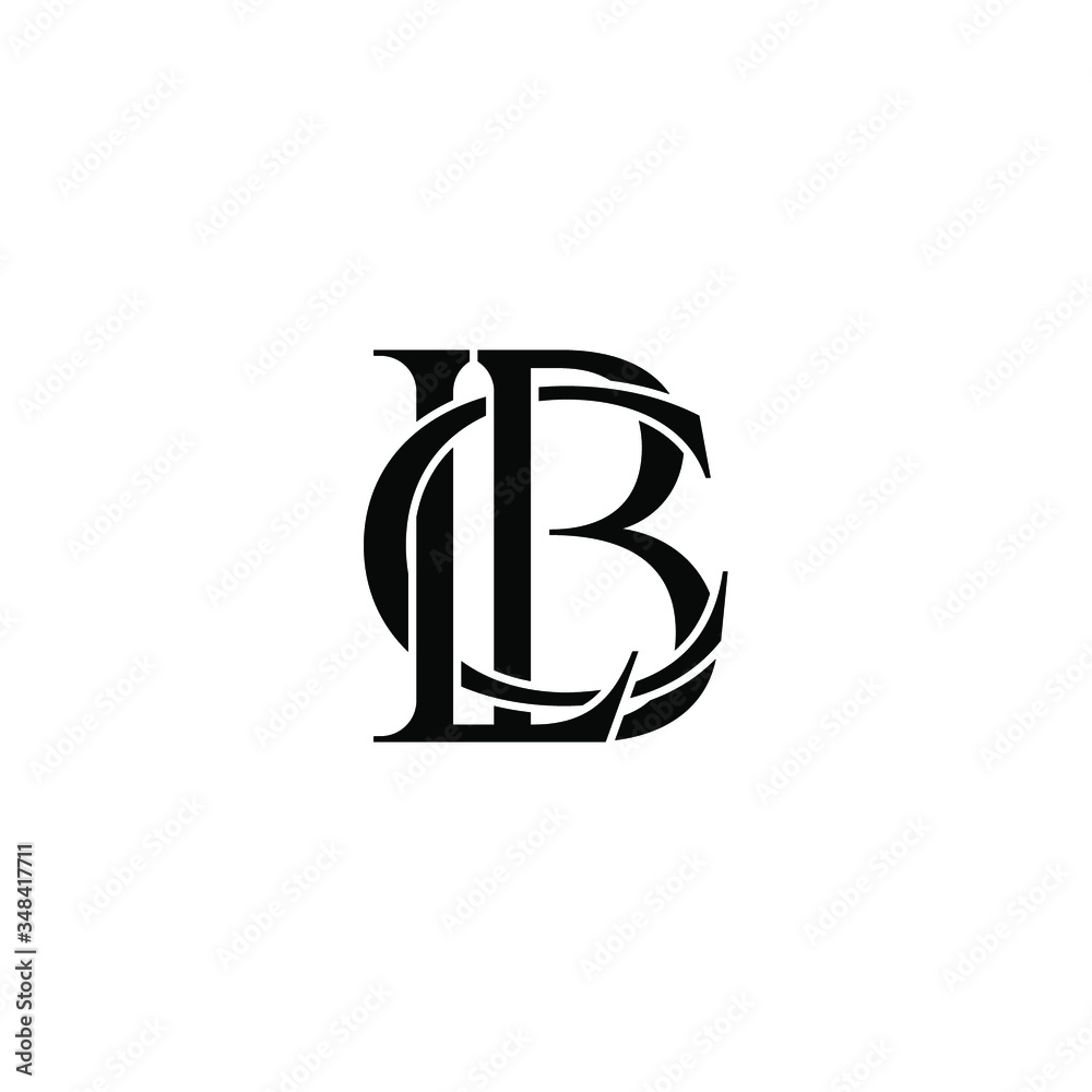 lbc letter original monogram logo design Stock Vector | Adobe Stock