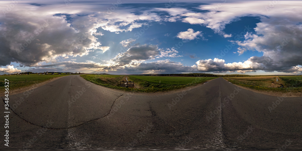 Full spherical seamless hdri panorama 360 degrees angle view on no ...