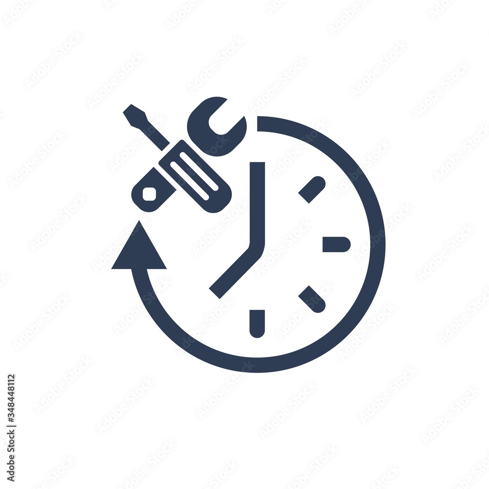 Modernization. Improving technical capabilities. Vector icon isolated ...