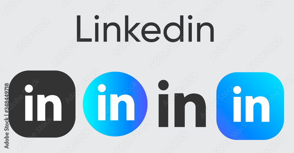 Linkedin clip-art icon illustration. Linkedin logo. Premium quality ...