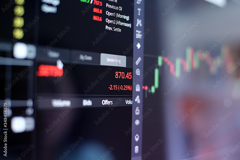 The Stock Exchange, Streaming Trade Screen, The stock screen Show the ...