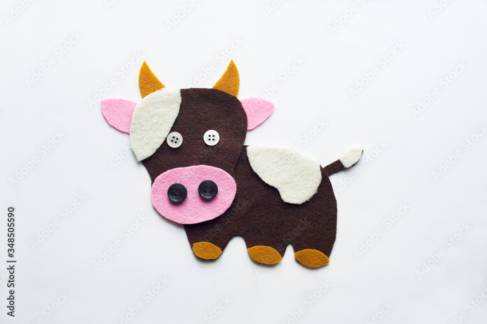 Step 5. Step-by-step instructions. How to make a bull out of colored ...
