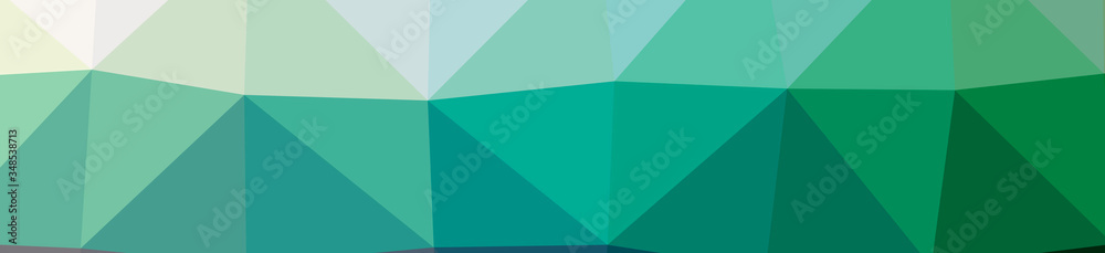 Illustration of abstract Green banner low poly background. Beautiful ...