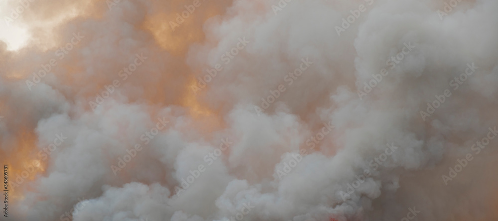 smoke pattern background of fire burn in grass fields Stock Photo ...