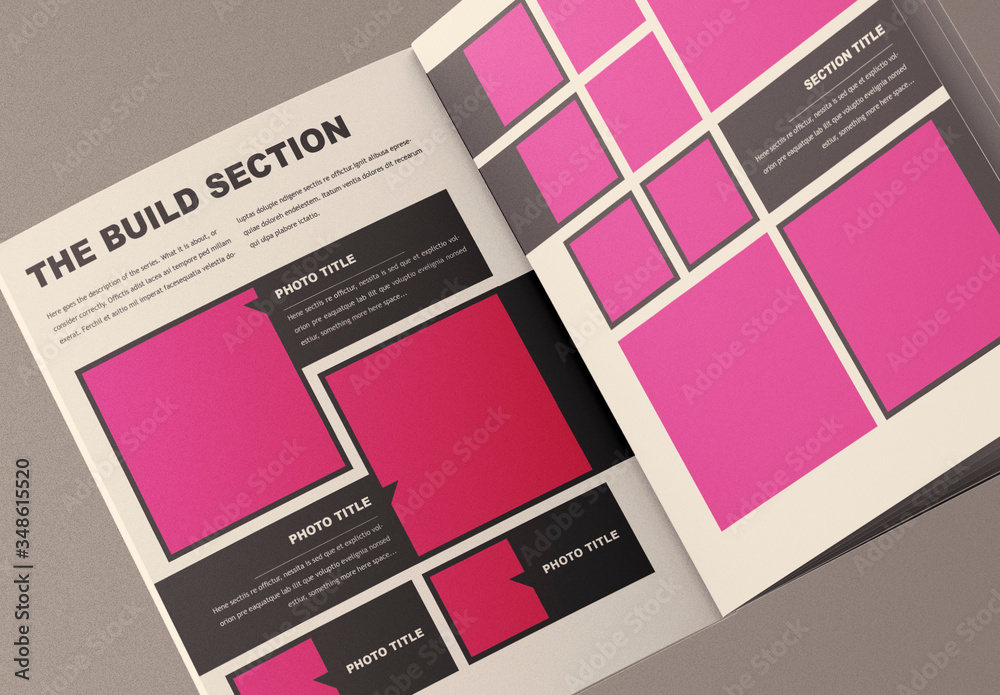 Photo Album Layout Stock Template | Adobe Stock