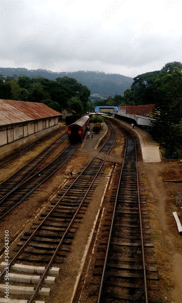 Badulla railway station in Sri Lanka Stock Photo | Adobe Stock