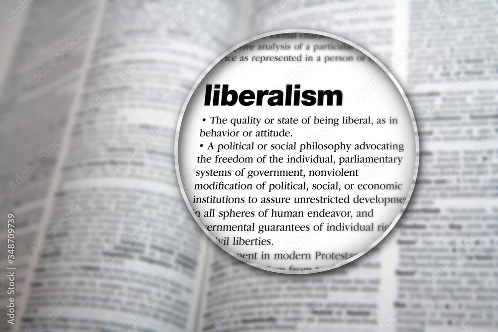 Foto de An illustrative concept design to explain the word 'Liberalism ...