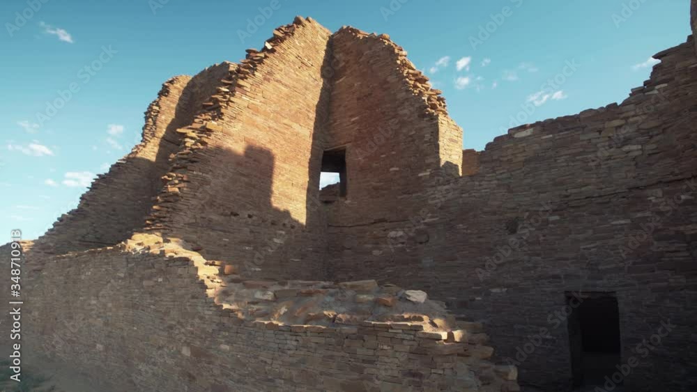 Pueblo Bonito in Chaco Culture National Historical Park, known as Chaco ...