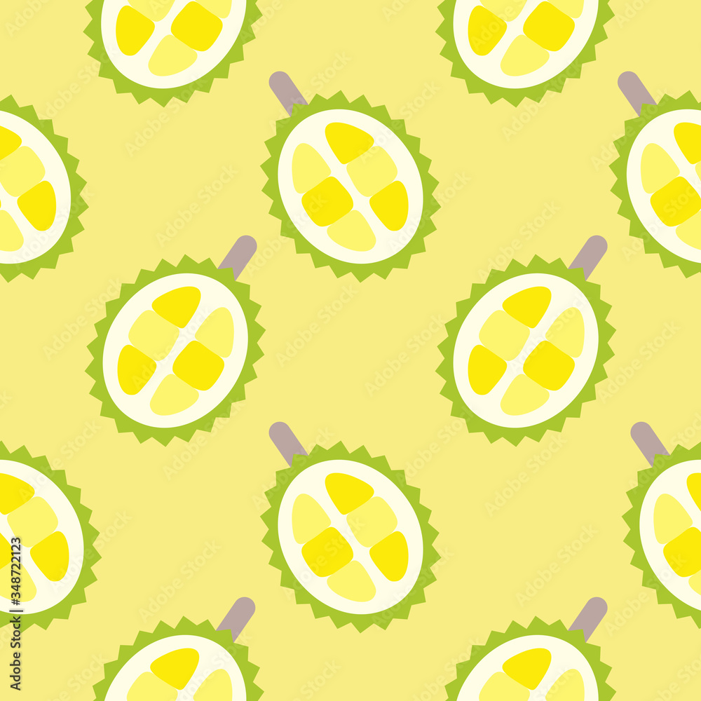 durian seamless pattern for cartoon texture, textile fabric, print ...