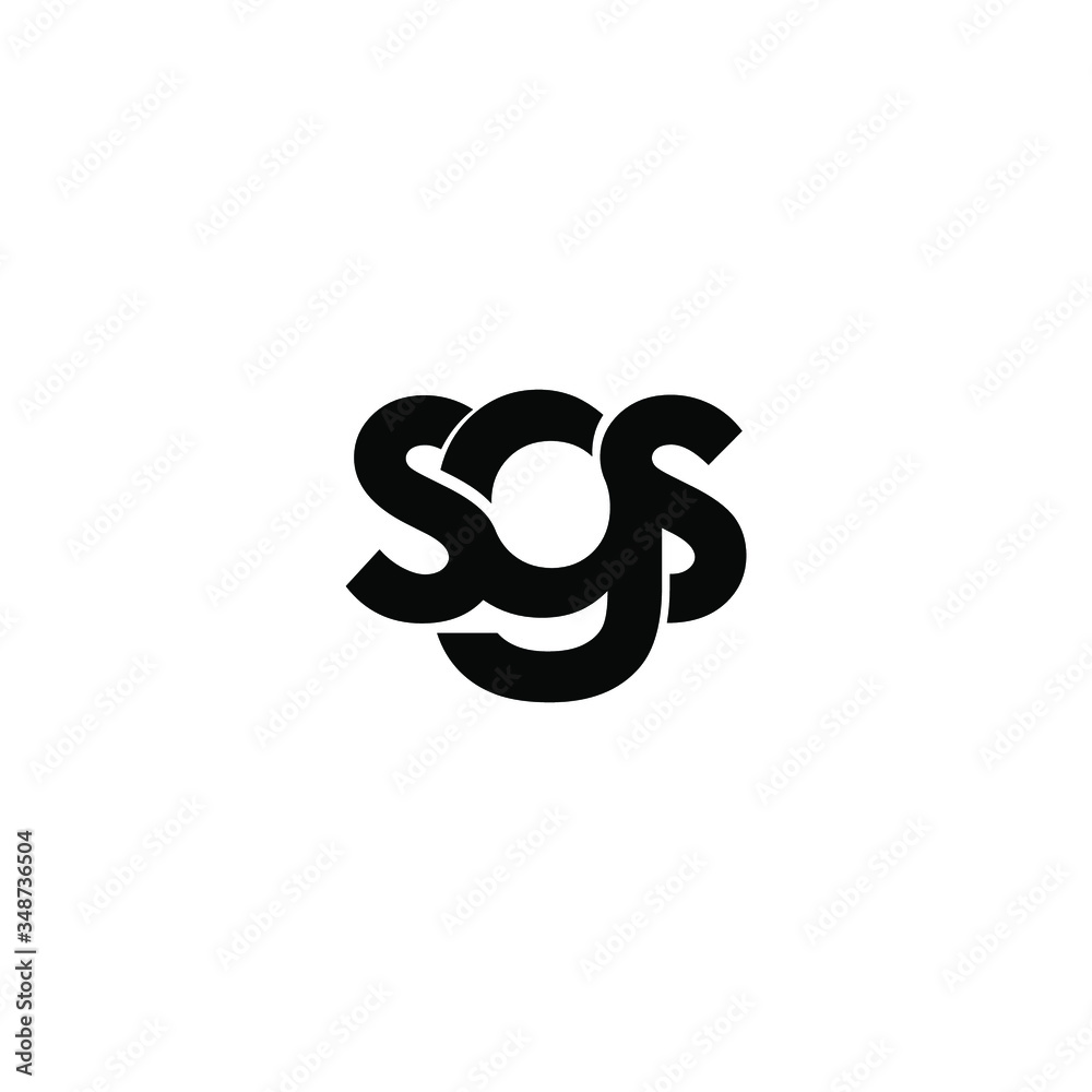 sgs letter original monogram logo design Stock Vector | Adobe Stock