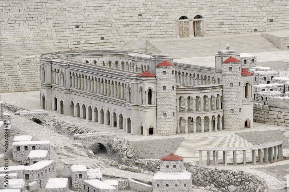 Israel Museum's Model of Ancient Jerusalem Stock Photo | Adobe Stock