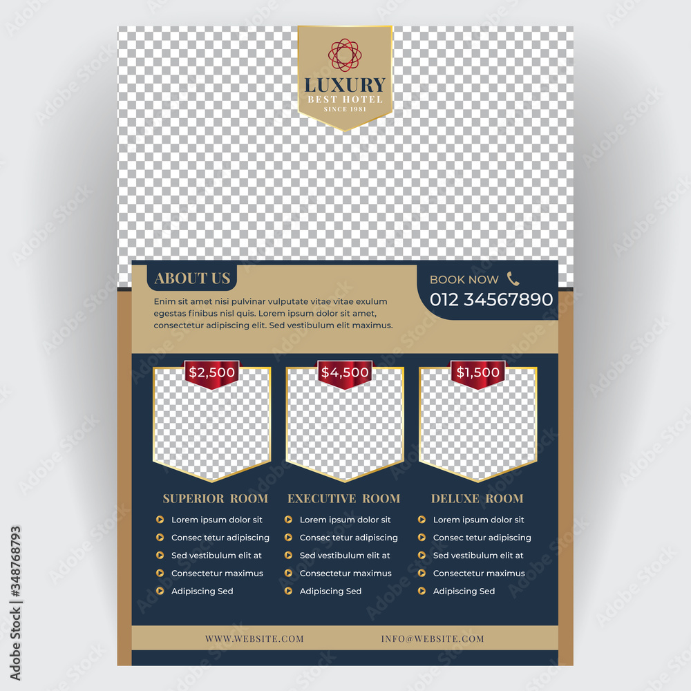 Luxury Hotel Corporate business flyer brochure creative design ...
