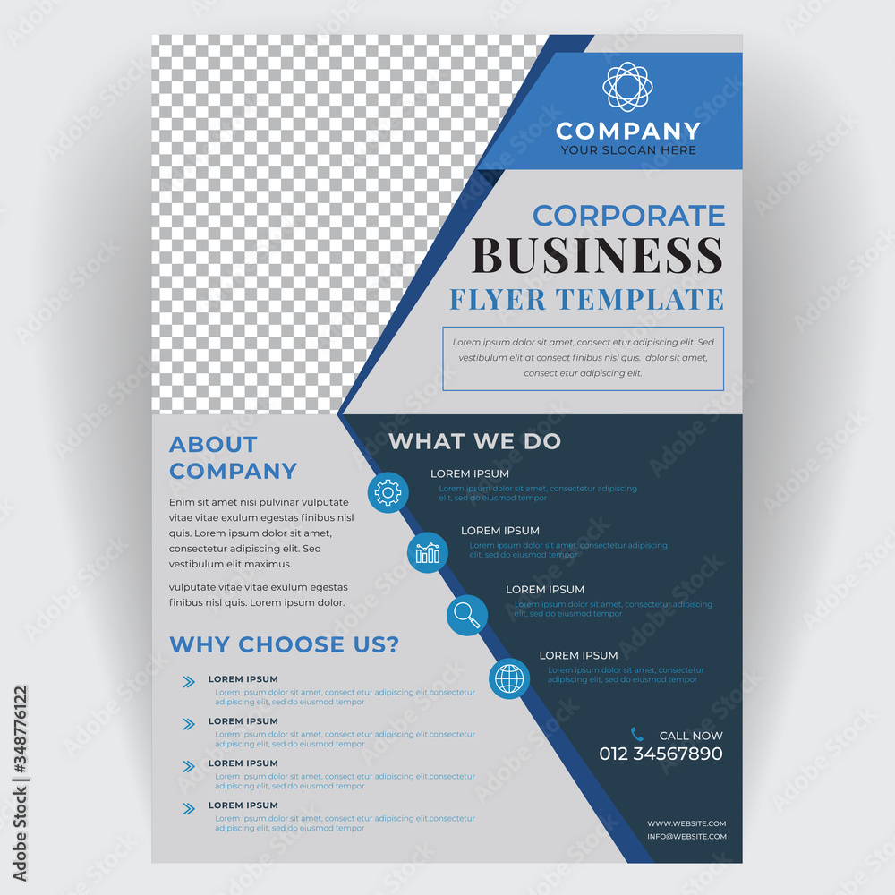 Corporate business flyer brochure creative design. Template cover ...