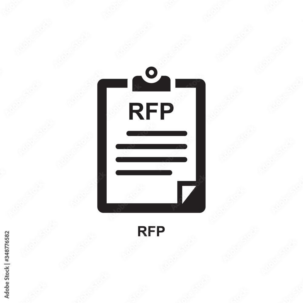 REQUEST FOR PROPOSAL ICON , PROPOSAL ICON Stock Vector | Adobe Stock