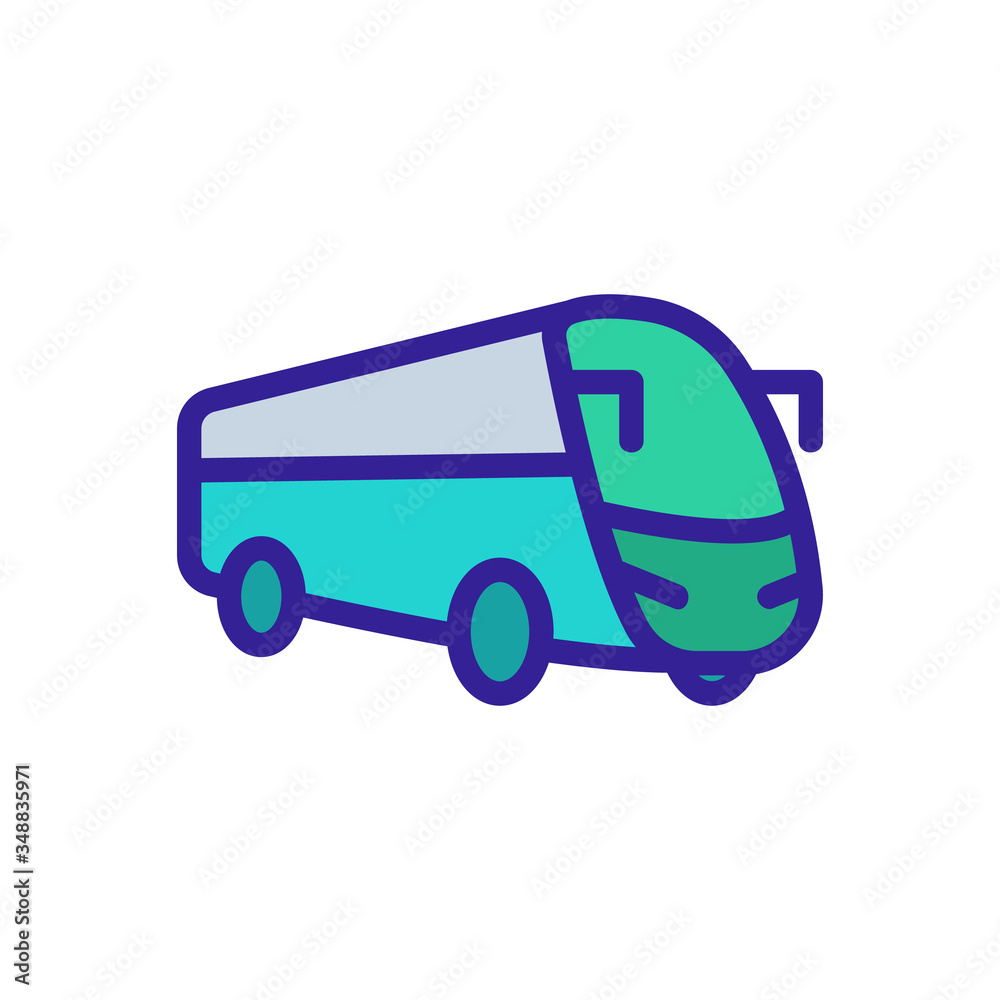 express bus icon vector. express bus sign. color symbol illustration ...