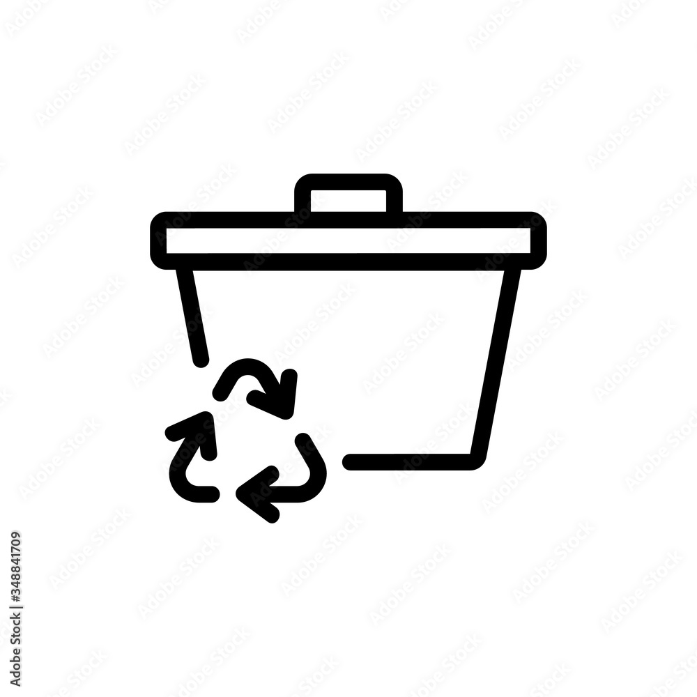zero food waste icon vector. zero food waste sign. isolated contour ...