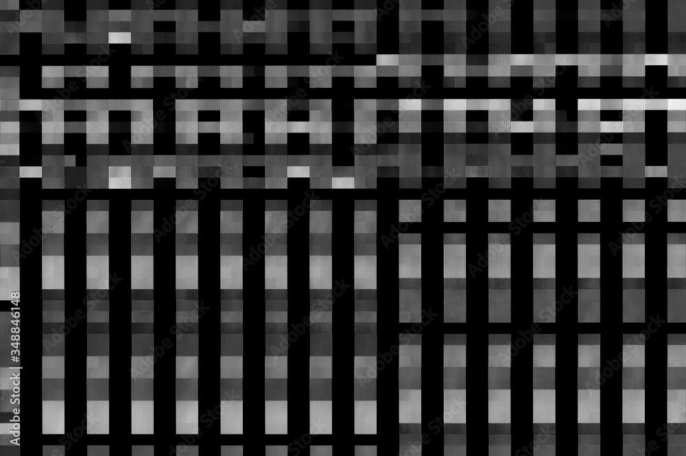 Pixel pattern black and white / Abstract black and white pixel pattern ...