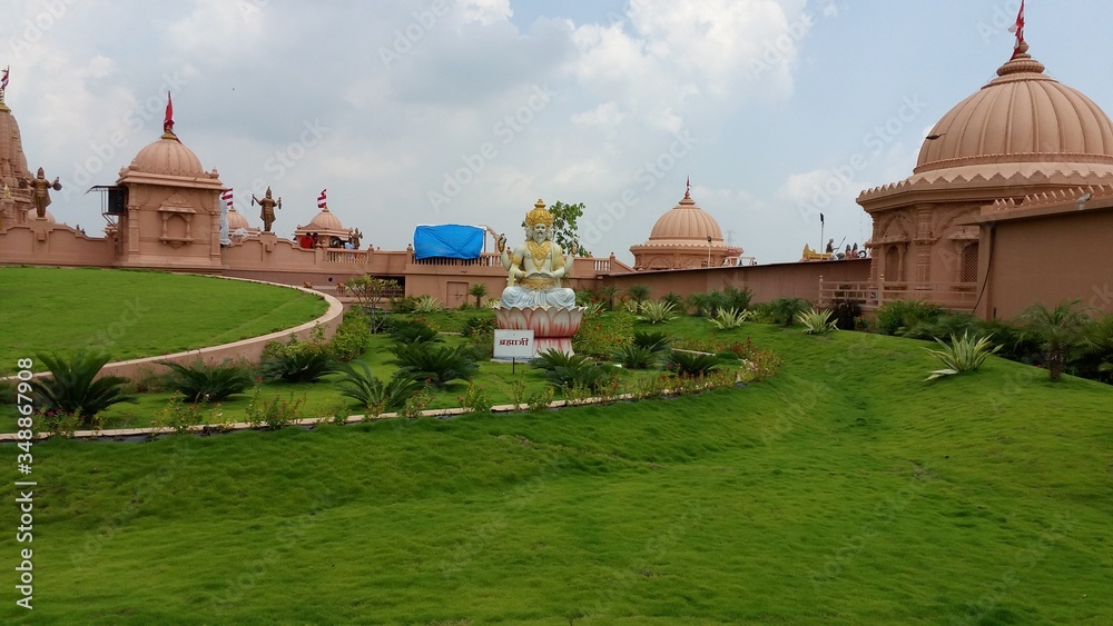 brahma. nilkanth dham swaminarayan temple. Stock Photo | Adobe Stock