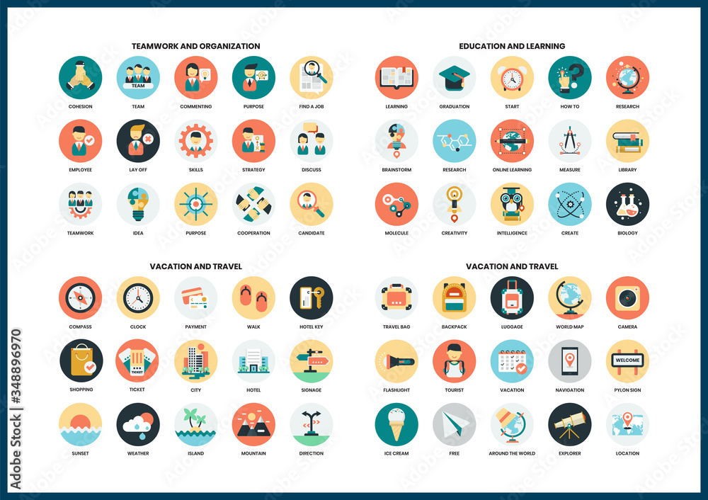 Vetor de Business icons set for business do Stock | Adobe Stock